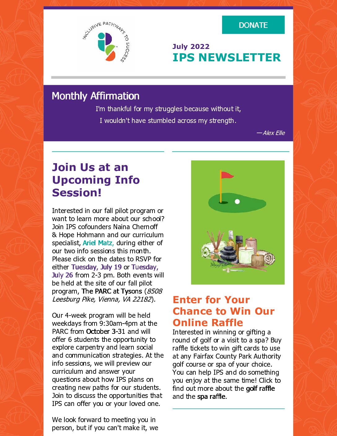Newsletters - Inclusive Pathways to Success